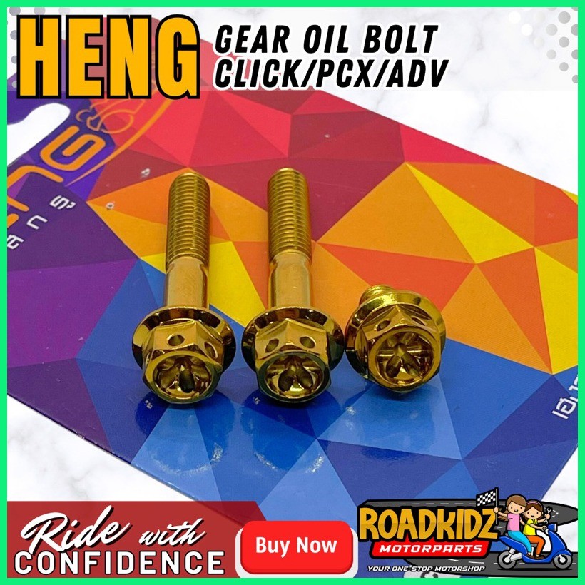 HENH GEAR OIL BOLT SET CLICK V1,V2,V3 | Shopee Philippines