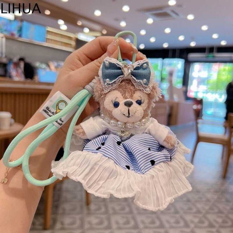 Tt LIHUA Princess Style Cartoon Little Bear Keychain Stuffed Fluffy ...