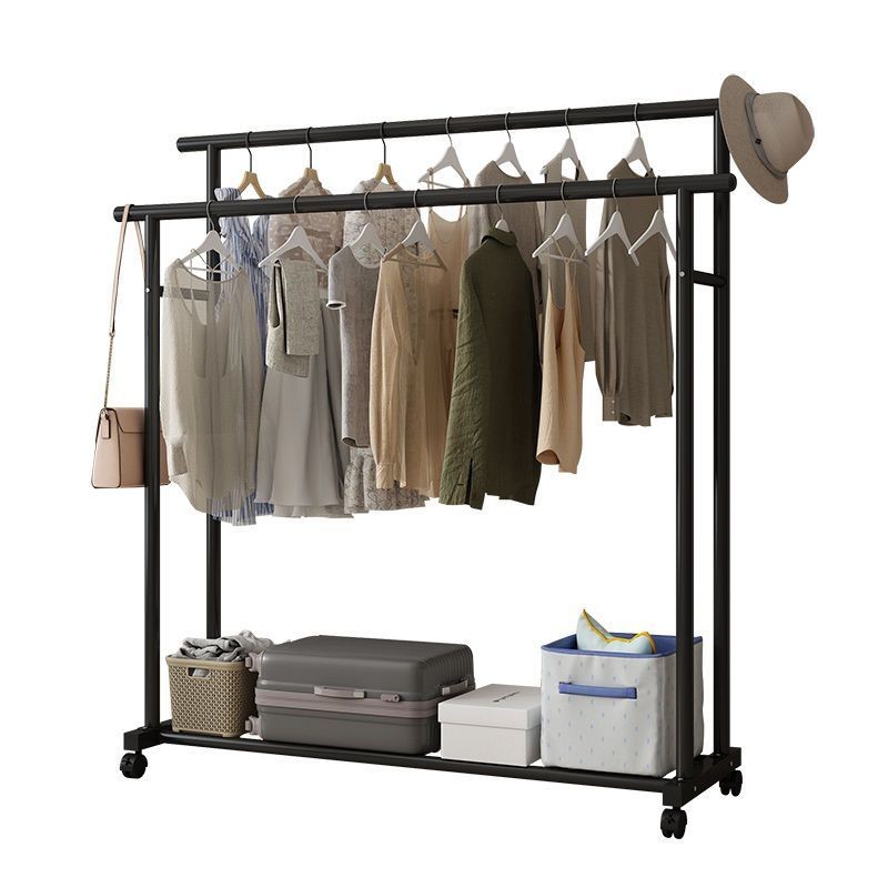 Double Layer Clothes Hanger ALL Metal Drying Rack Stainless Steel ...