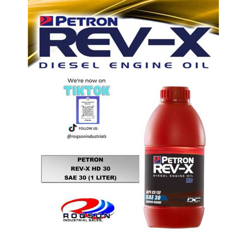 PETRON Rev-X HD DIESEL ENGINE OIL SAE 30 (1 Liter) Ad0 | Shopee Philippines