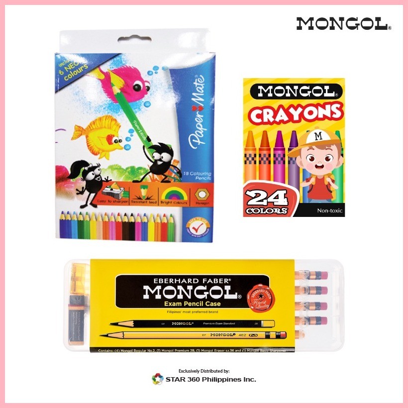 MONGOL BTS Bundle with Papermate Colored Pencils | Shopee Philippines
