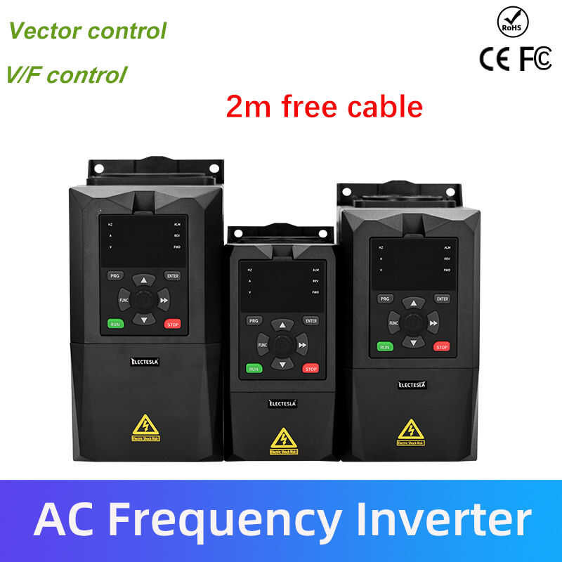VFD Frequency Inverter Motor Speed Controller 3-Phase 220V 380V 1Hp 2Hp 3Hp Converter Variable ...