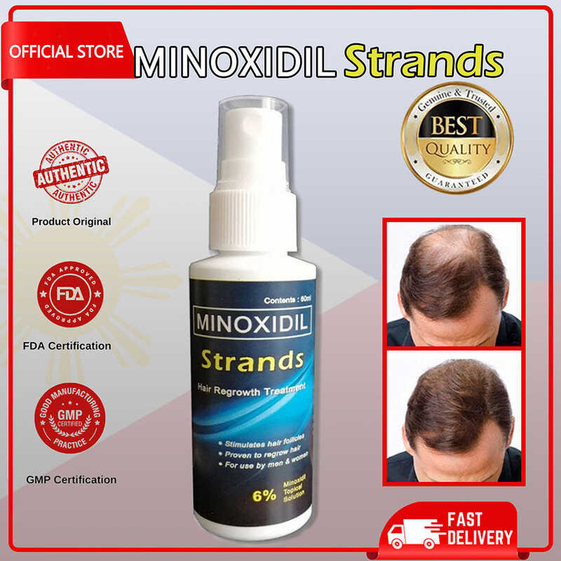 Minoxidil Strands 6% Original Hair Grower For Men And Women Regrow ...