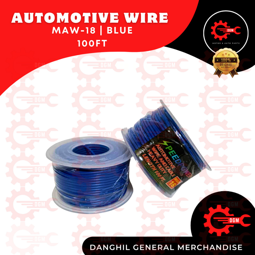 100FT SPEEDPOWER Automotive Wire MAW-18 Heavy Duty (1 ROLL) | Shopee ...