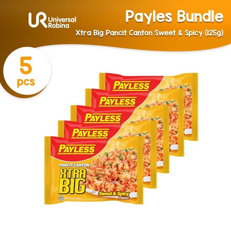 5 X Payless Xtra Big Pancit Canton Sweet Spicy (125G) 3 | Shopee ...