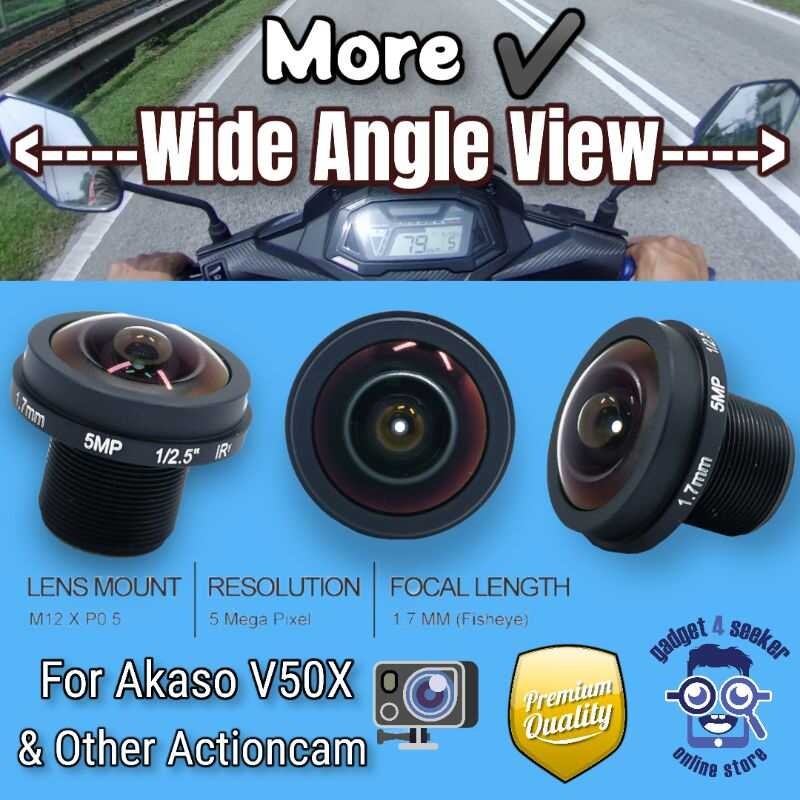V50x Akaso Action Camera Wide Angle Fisheye Cctv Lens | Shopee Philippines