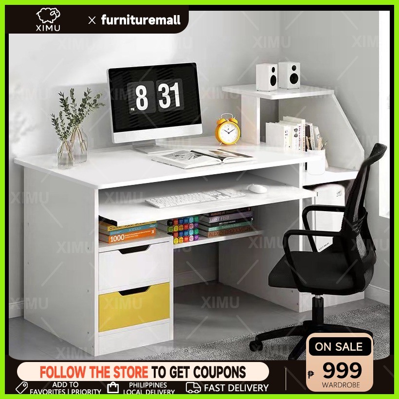 Simple Desktop Desk, Office Desk, Student Bedroom Study Table With ...