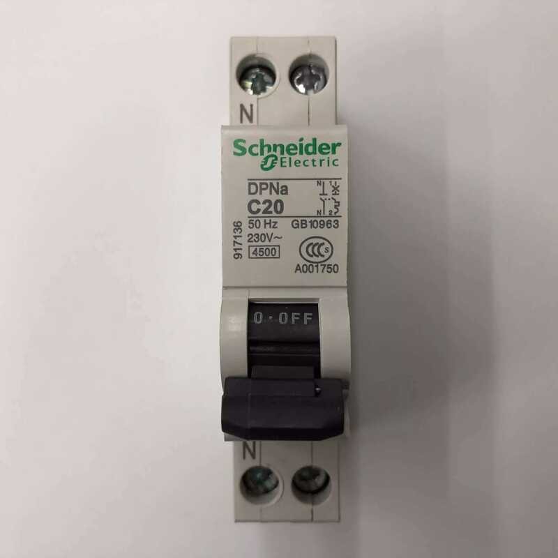 Original DPNa C20 1P+N Schneider Air Switch Miniature Circuit Breaker ...