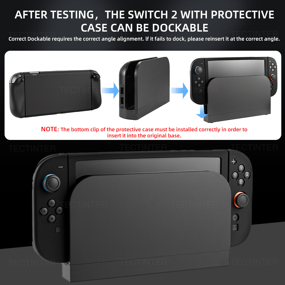 For Nintendo Switch 2 Console Anti-Slip Full Silicone Cover Split ...