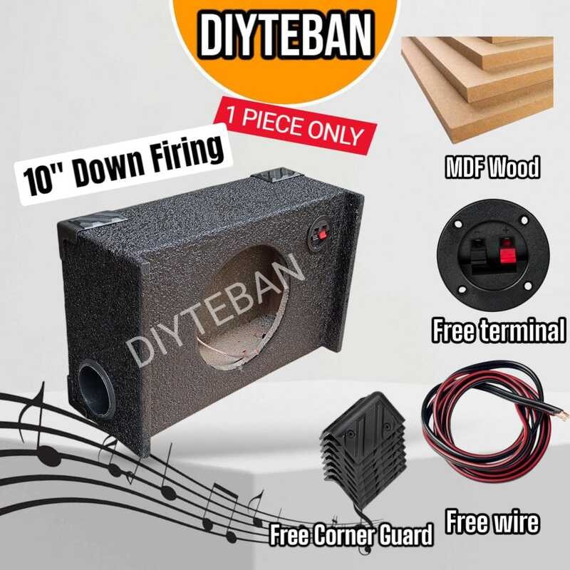 Down Firing 10" Subwoofer Box | Speaker Enclosure Good For Underseat ...