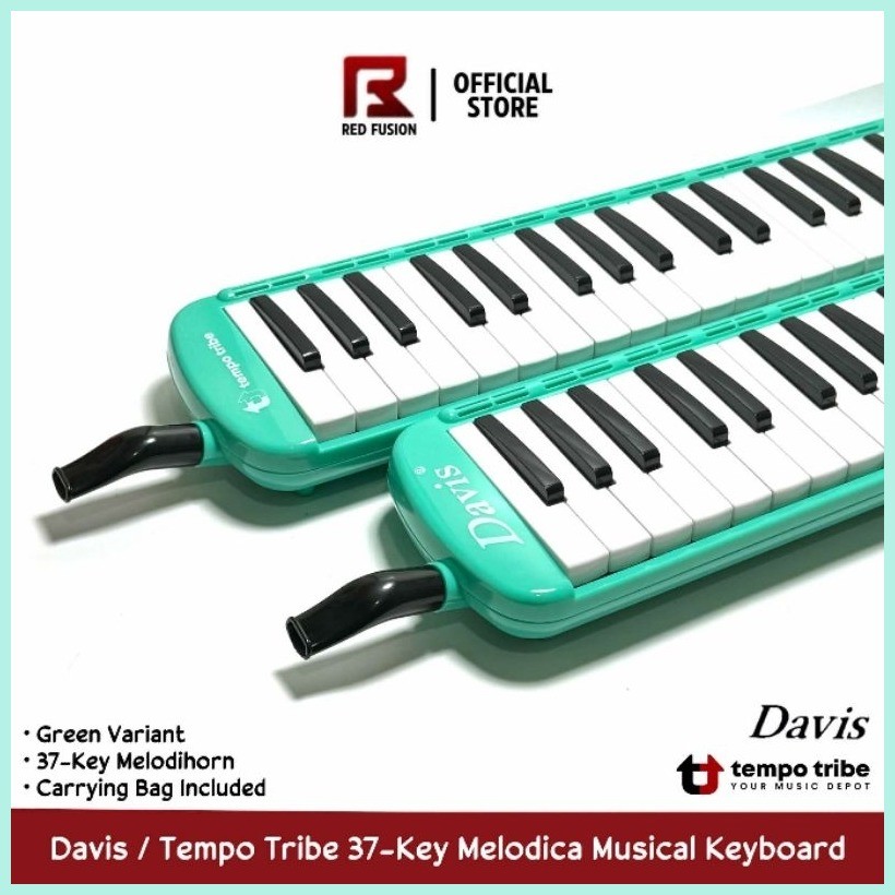 Davis / Tempo Tribe 37-Keys Melodica Musical Keyboard (Green) | Shopee ...
