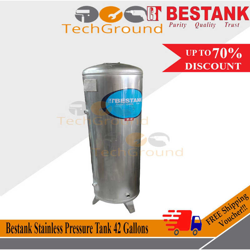 Bestank Original Stainless Pressure Tank 42 Gallons Gals 3 | Shopee ...