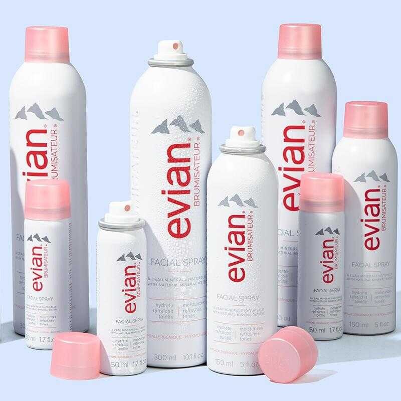 Evian Brumisateur Facial Spray 400Ml - Natural Skin Hydrating ...
