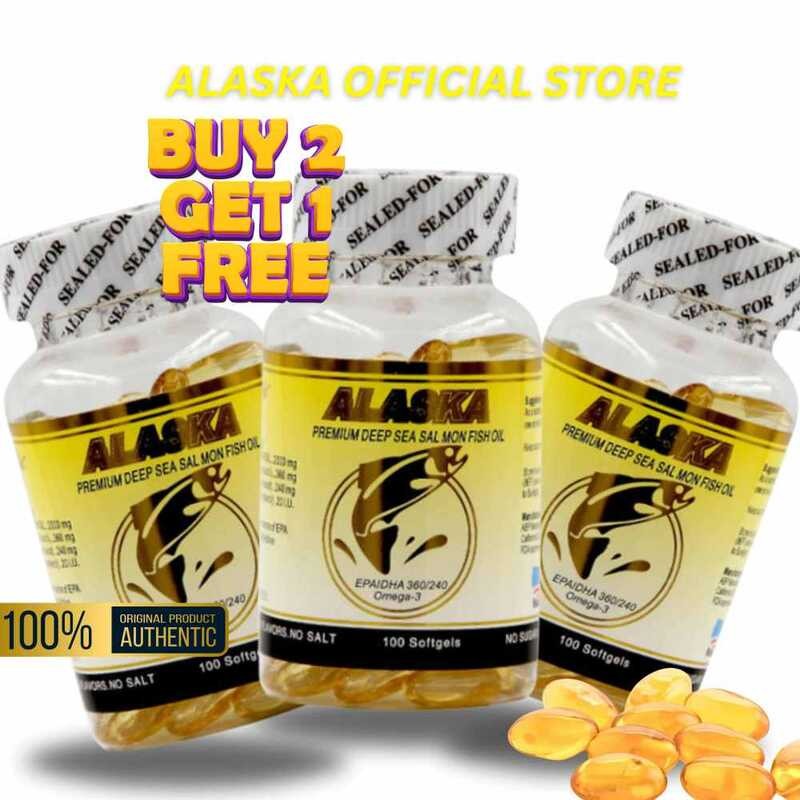 Authentic! 2000Mg Alaska Premium Deep Sea Salmon Fish Oil With Omega-3, 100 Softgels Aa4 ...