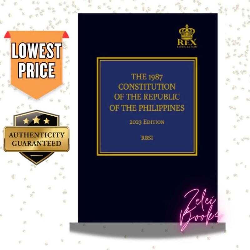 The 1987 Constitution Of The Republic Philippines CODAL 2023 Edition ...