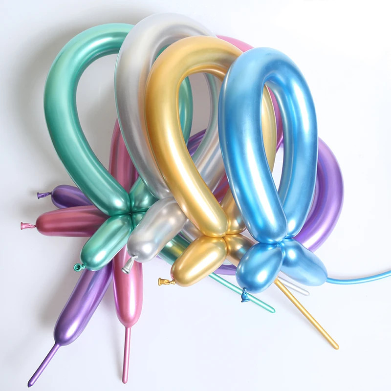 100Pcs Rubber Long Balloon DIY Strip Balloon Twisted Balloons Long ...
