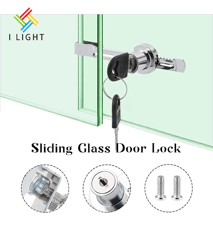 （Fast&COD）Sliding Glass Door Lock Glass Showcase Lock 328 140mm Display ...