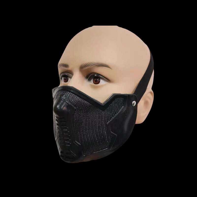 Half Face Halloween Falcon and Winter Soldier Role Cosplay Costume Prop ...