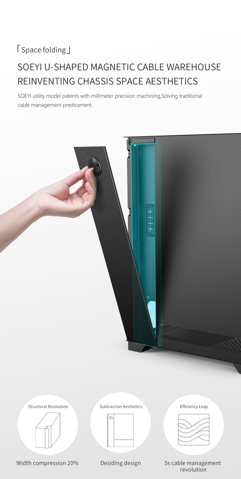 YGT V8101 Gaming PC Case With Screen Seaview Room Tempered Glass ATX/M ...