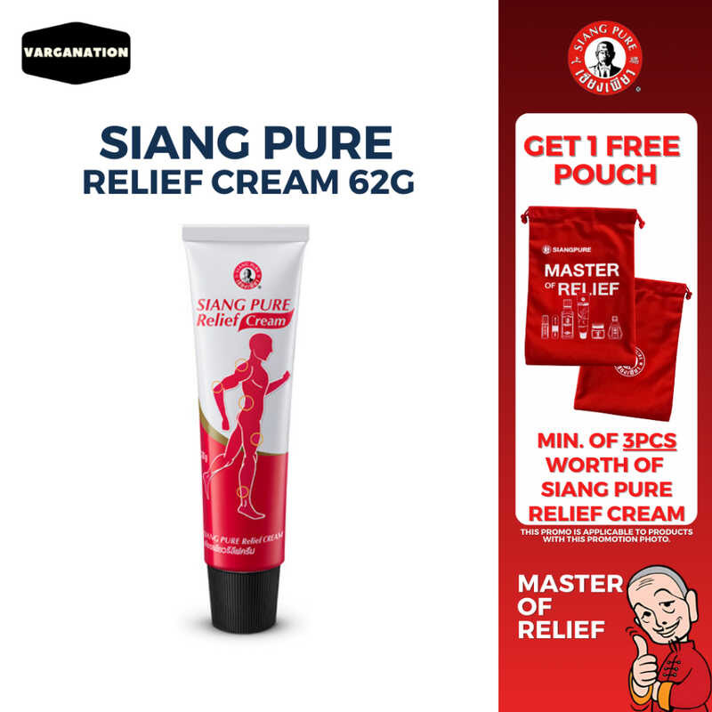 Siang Pure Relief Cream Liniment 62 & 32 Grams Musclecream Authentic ...