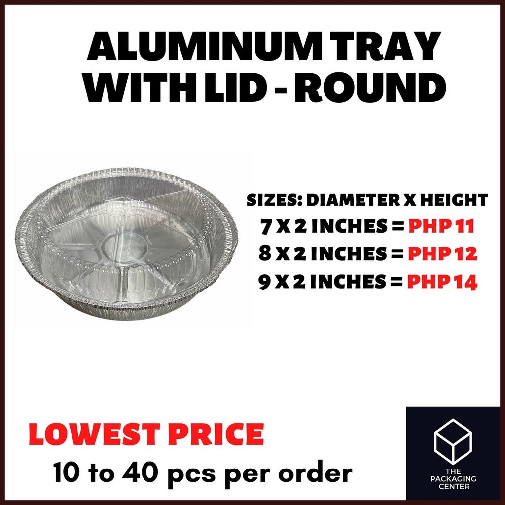 LOWEST PRICE] Round Aluminum Tray / Aluminum Foil Tray / Aluminum Pan ...