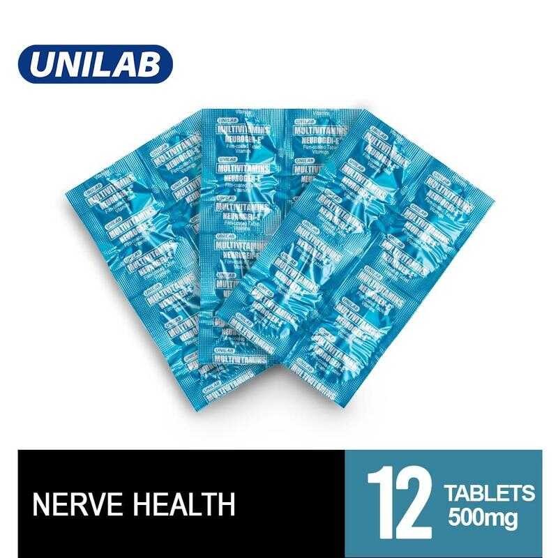 Neurogen-E 12 Tablets Vitamin B-Complex + E 3 | Shopee Philippines