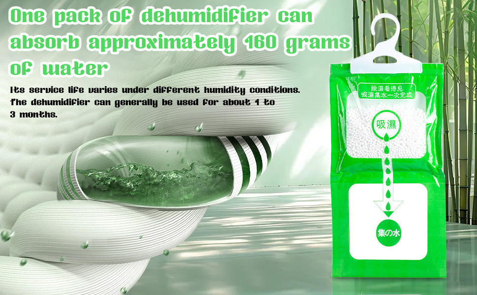 Hanging Moisture Absorber Bag - Moldproof Wardrobe Antihumidity Bags ...