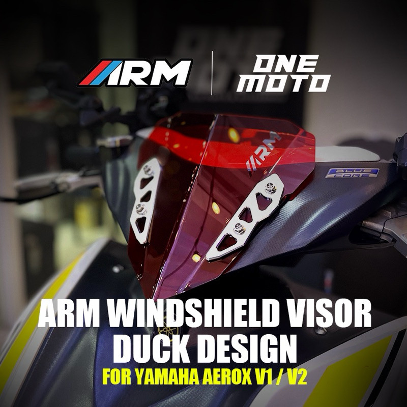 ARM Windshield Visor Duck Design (For Yamaha Aerox v1 / v2) | Shopee ...