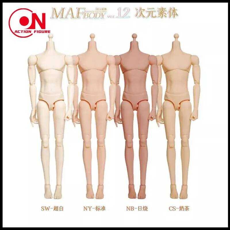 225 Q4 MAF BODY Male 12" Action Figure Exclusive Body Fit Head Sculpt ...