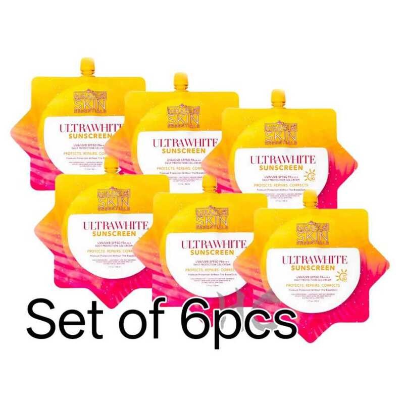 Jg【Set Of 6Pcs】Hikari ULTRA WHITE SUNSCREEN SPF 50++++ WHITENING GLASS ...