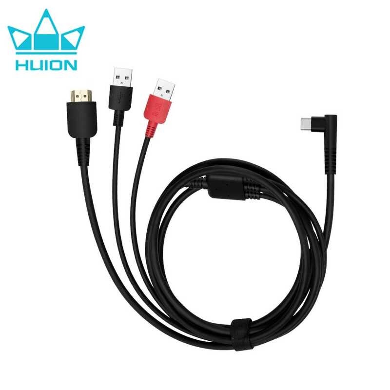 HUION 3 IN 1 Cable For Kamvas 13 Graphics Tablet Monitor Pen Display ...
