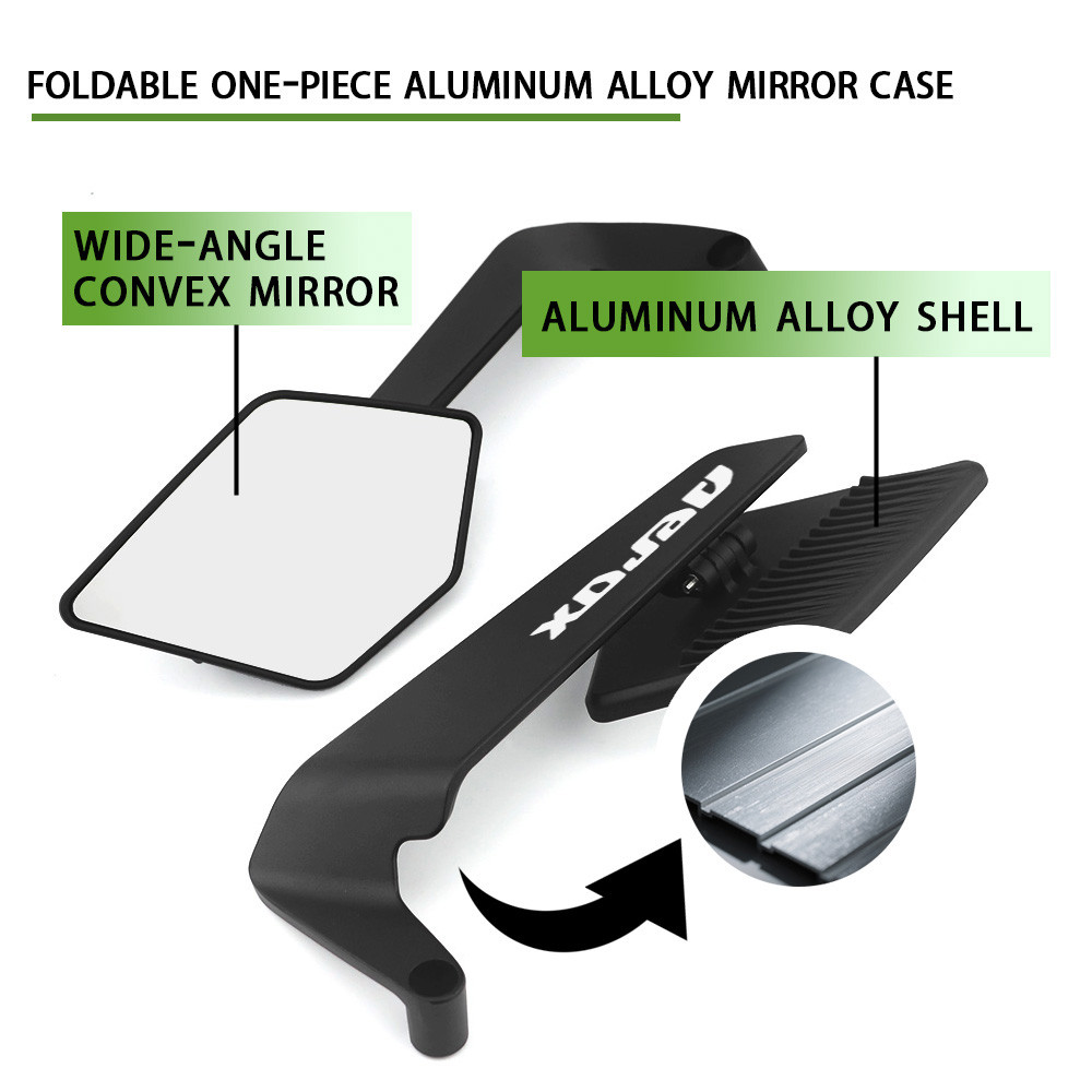 For Yamaha Aerox 155 v1 v2 v3 Motorcycle Wind Wing Rotating Side Mirror ...