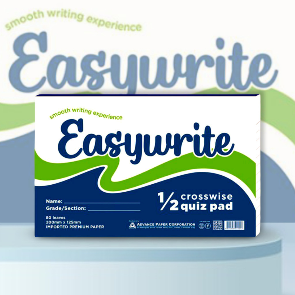 ERC 1/2 Lengthwise EasyWrite Quiz Pad 80Leaves | Writing Notebook for ...