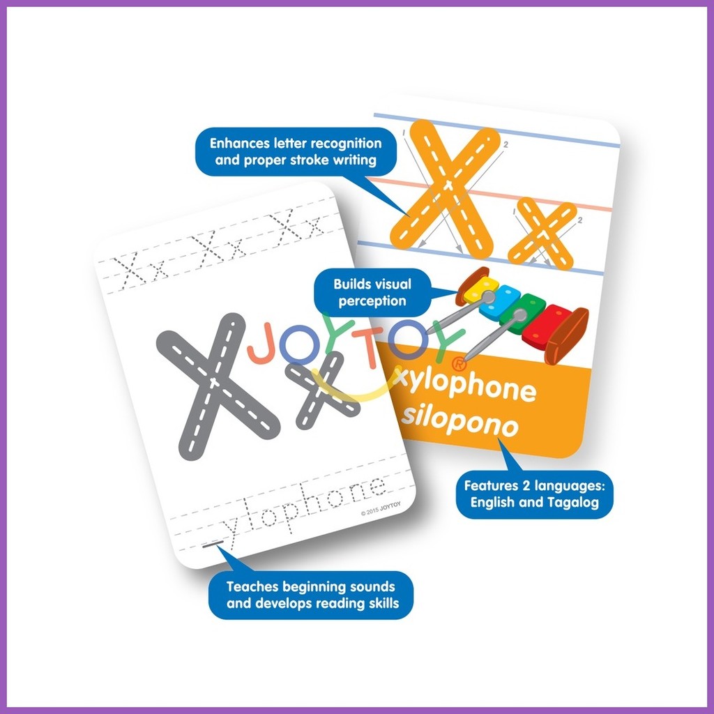 JOYTOY Alphabet Flash Cards (English + Tagalog) | Shopee Philippines