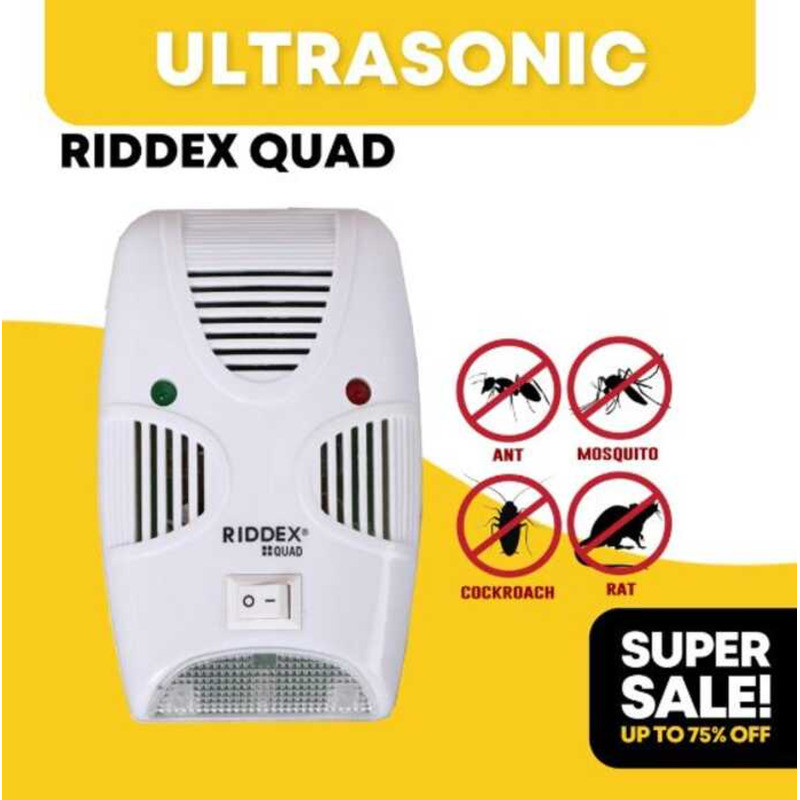 Riddex Quad Control Pest Repellers Sonic Ultrasonic Atomic , 734 ...