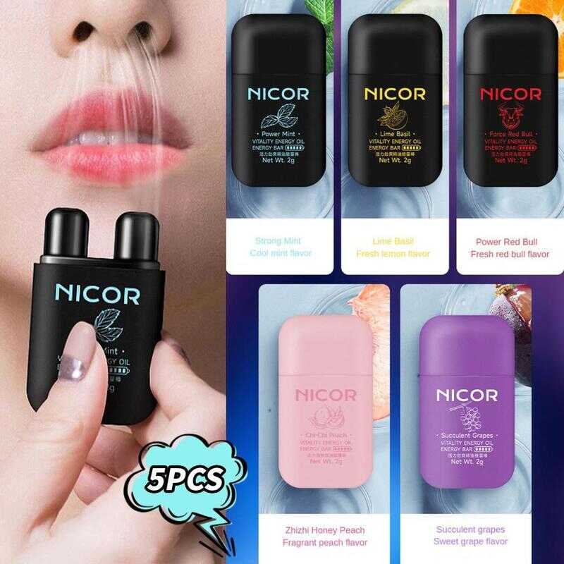 046 [Buy 1 Take 5] Nicor Nasal Inhaler For Essential Oil Double Hole ...