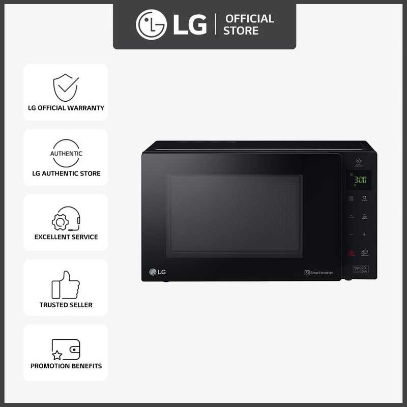 LG 25L Smart Inverter Neochef Microwave Oven Solo Ms2535gib Objet ...