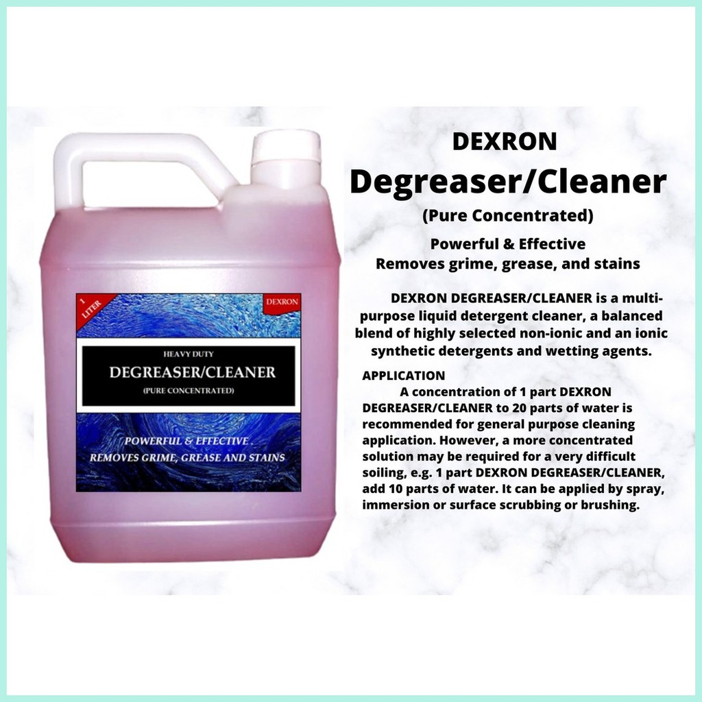 DEXRON HEAVY DUTY DEGREASER/CLEANER (PURE CONCENTRATED) 1 liter ...