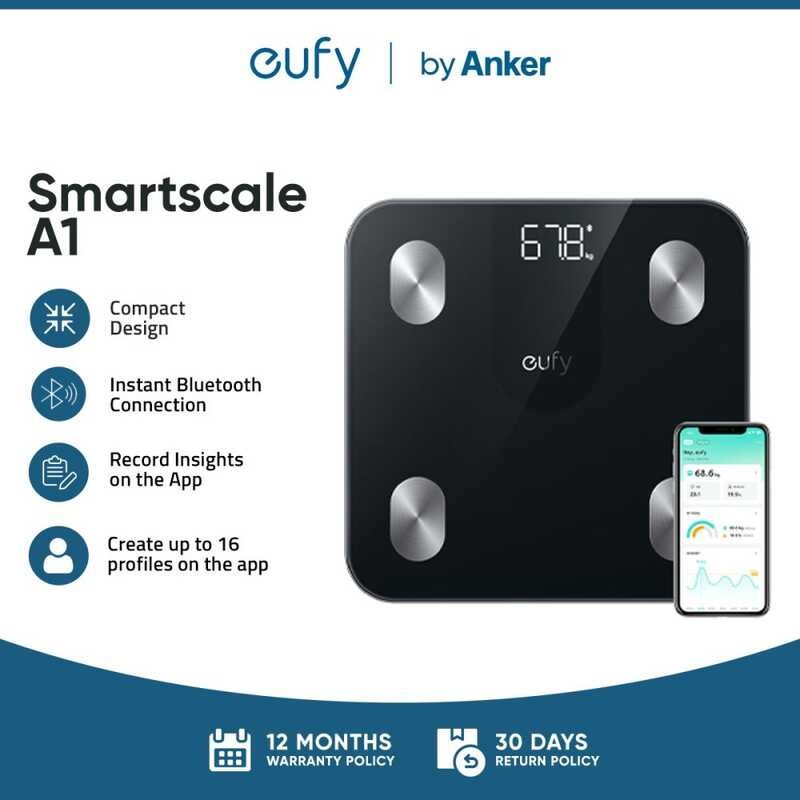 Eufy By Anker, Smart Scale A1 With Bluetooth, Fat Wireless Digital ...