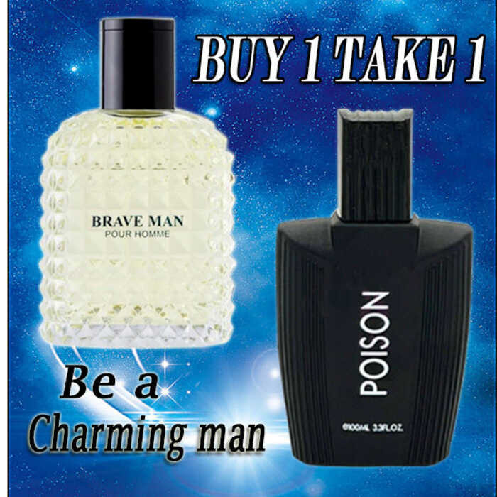 Bf9 MCY Beauty Men's Poison Perfume Spray 100Ml With Brave Man Pour ...