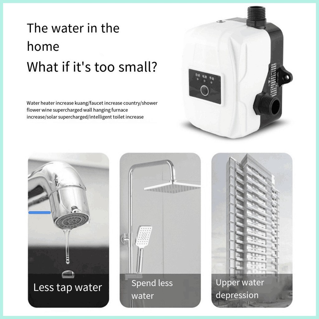 Water pump Shower Water Booster Pump Pressure Washer Pump 100W Auto for ...