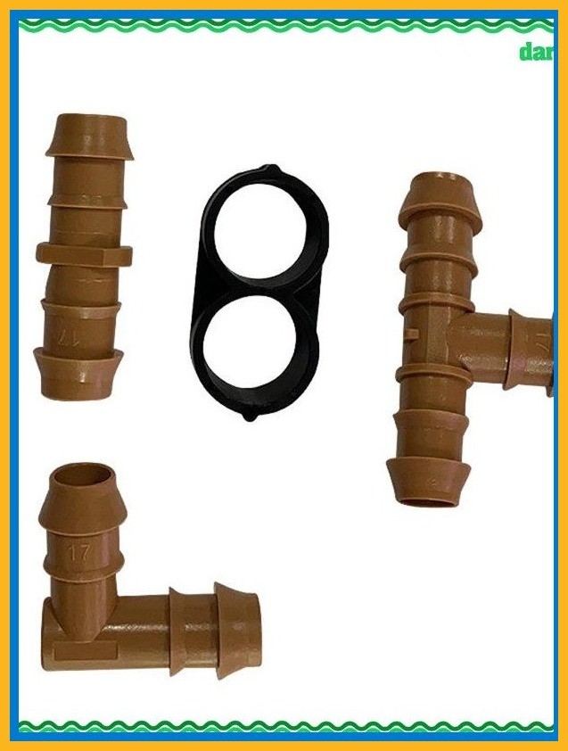 [Hot-Sale] [DarosMY] 100 Pieces Barbed Connectors Drip Tubing 17mm L ...