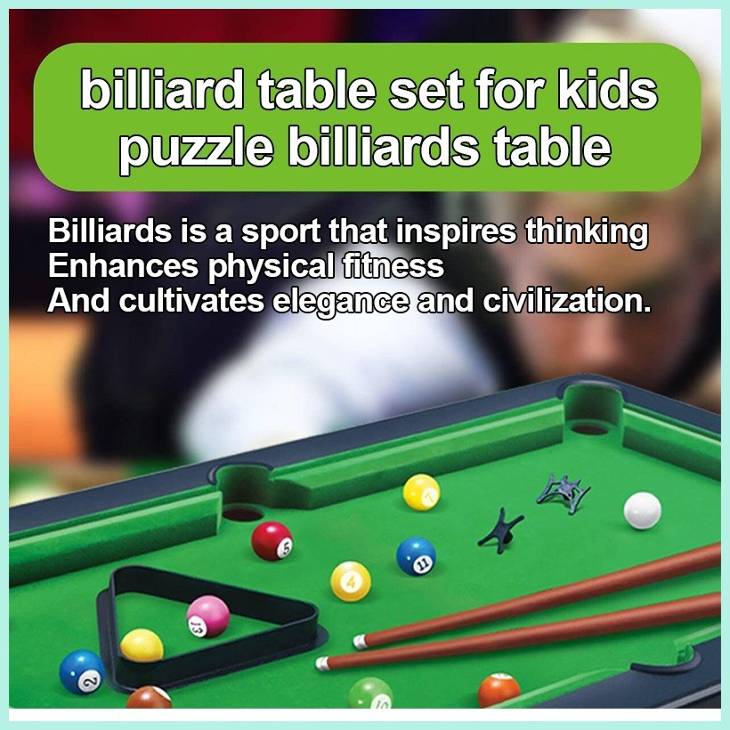 Evora Mini Billiard Table Set For Kids Table Snooker Pool Top Game Kids ...