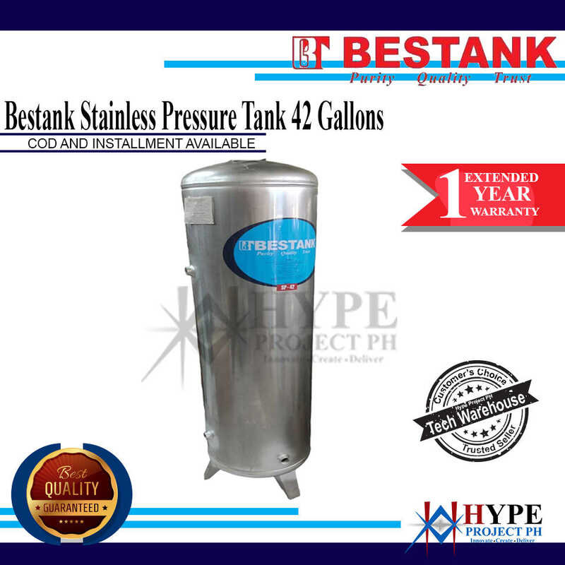Bestank Original Stainless Pressure Tank 42 Gallons Gals 2B8 | Shopee ...