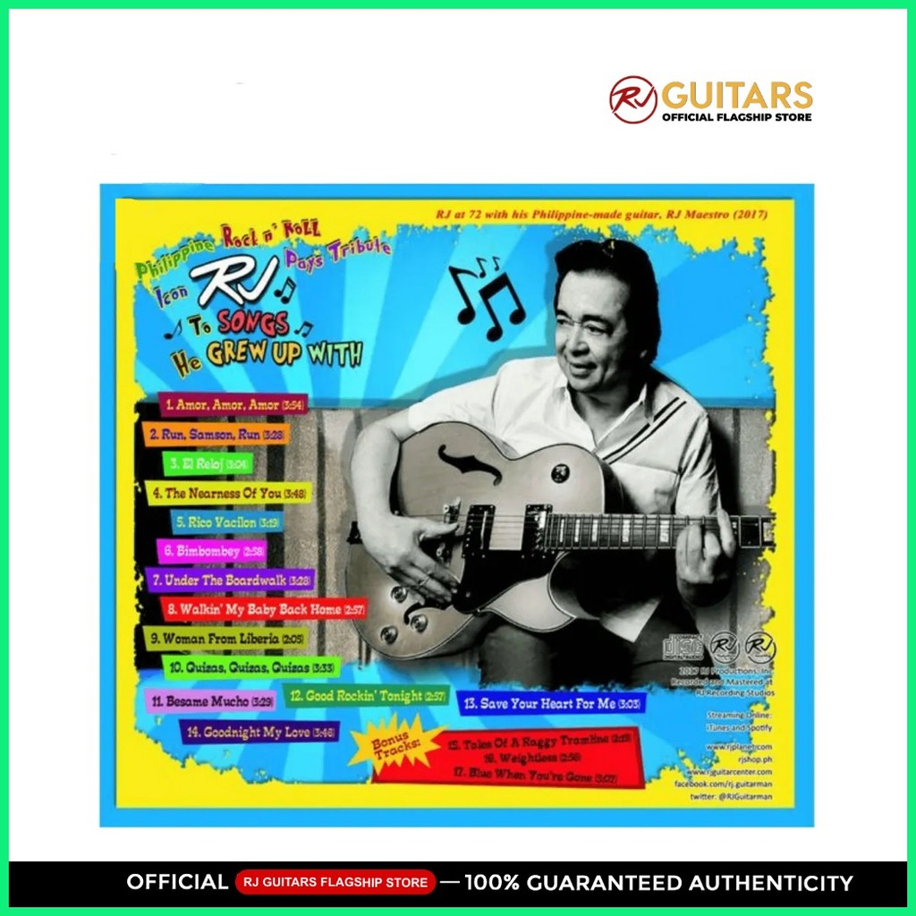 RJ Guitars - Songs I Grew Up With Album | Shopee Philippines