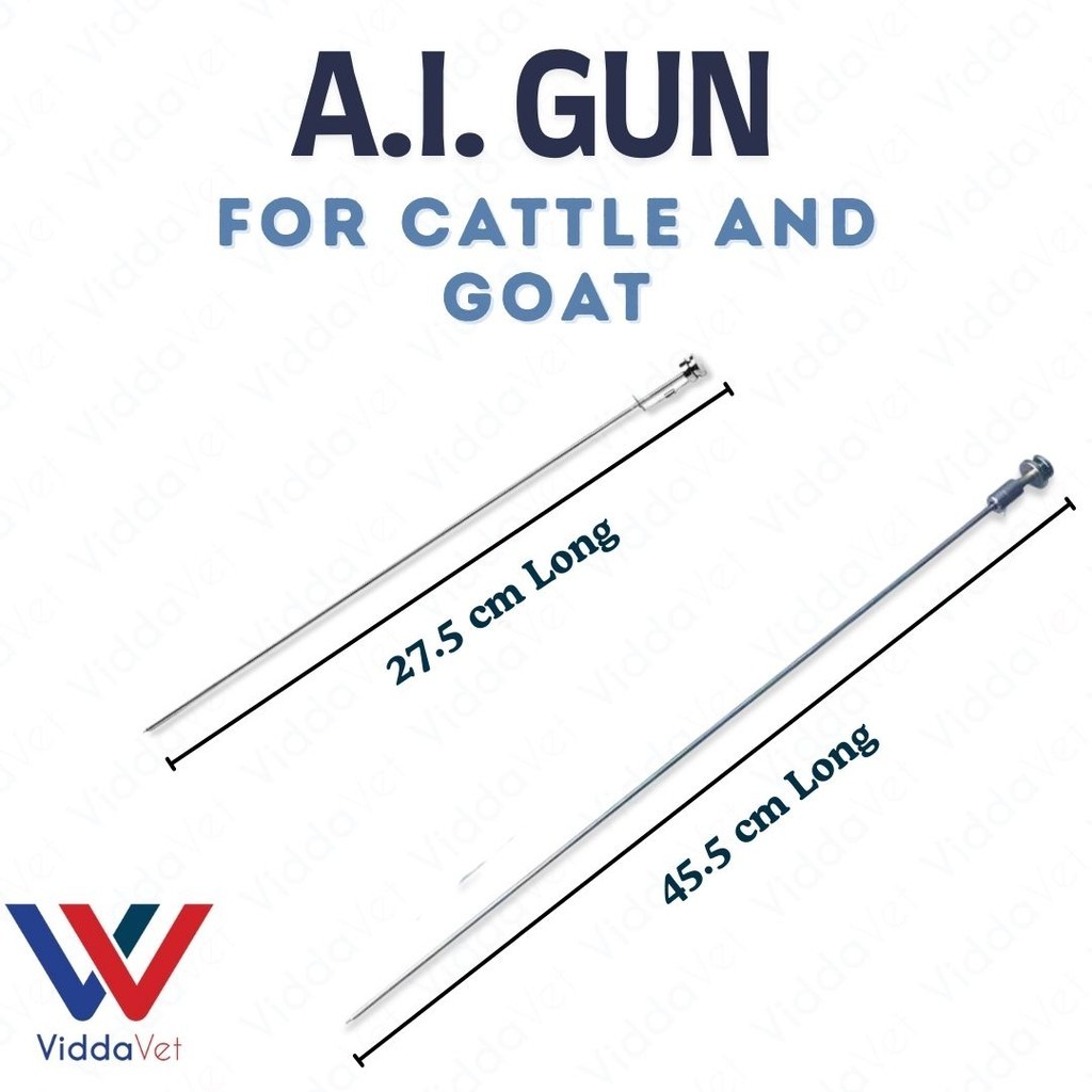 AI Gun Rod for Goat and Cattle Breeding Use Stainless Steel Farm ...