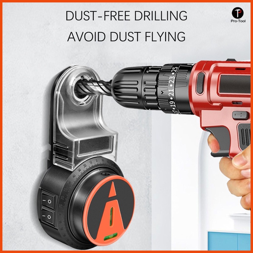 Local Warehouse+COD Electric Drilling Dust Collector 360° Laser Class 2 ...