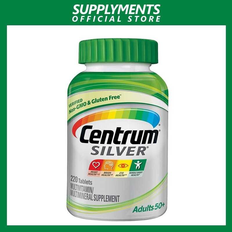 Centrum Silver Adults 50+ Multivitamin Supplement, 220 Tablets 432 ec ...
