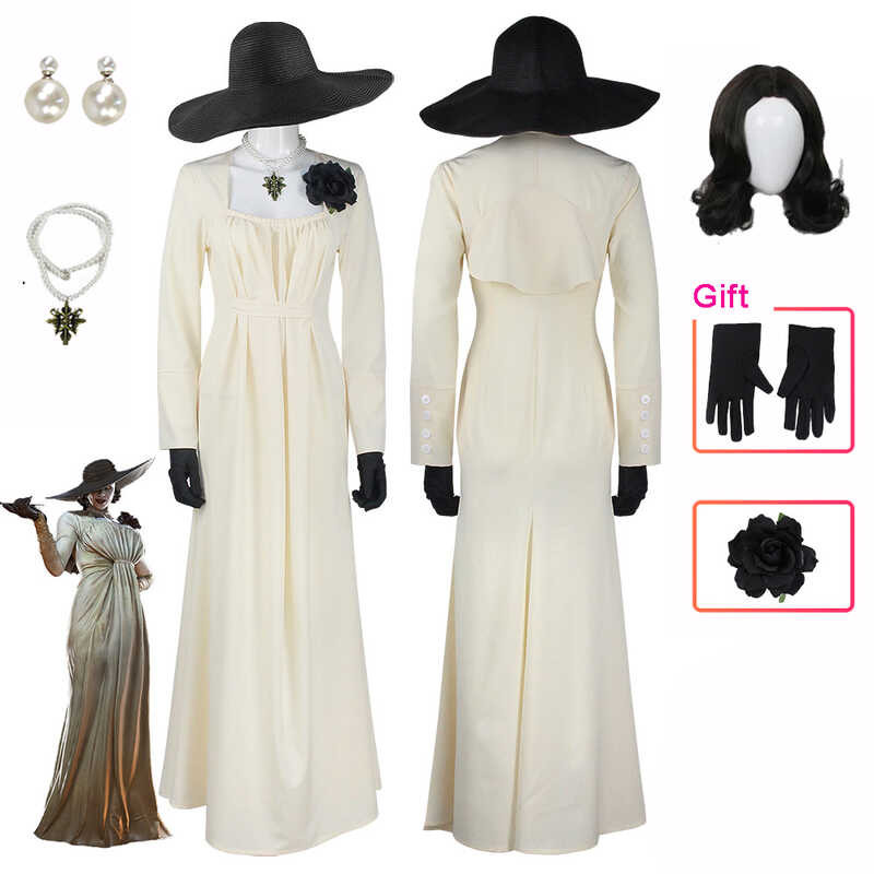 Tt New Vampire Lady Dimitrescu Cosplay Costume Chatelain Alcina ...