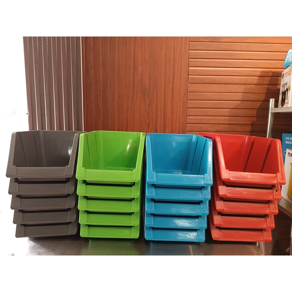 Stackable Bin Boxes Storage Organizer #353 (L) | Shopee Philippines